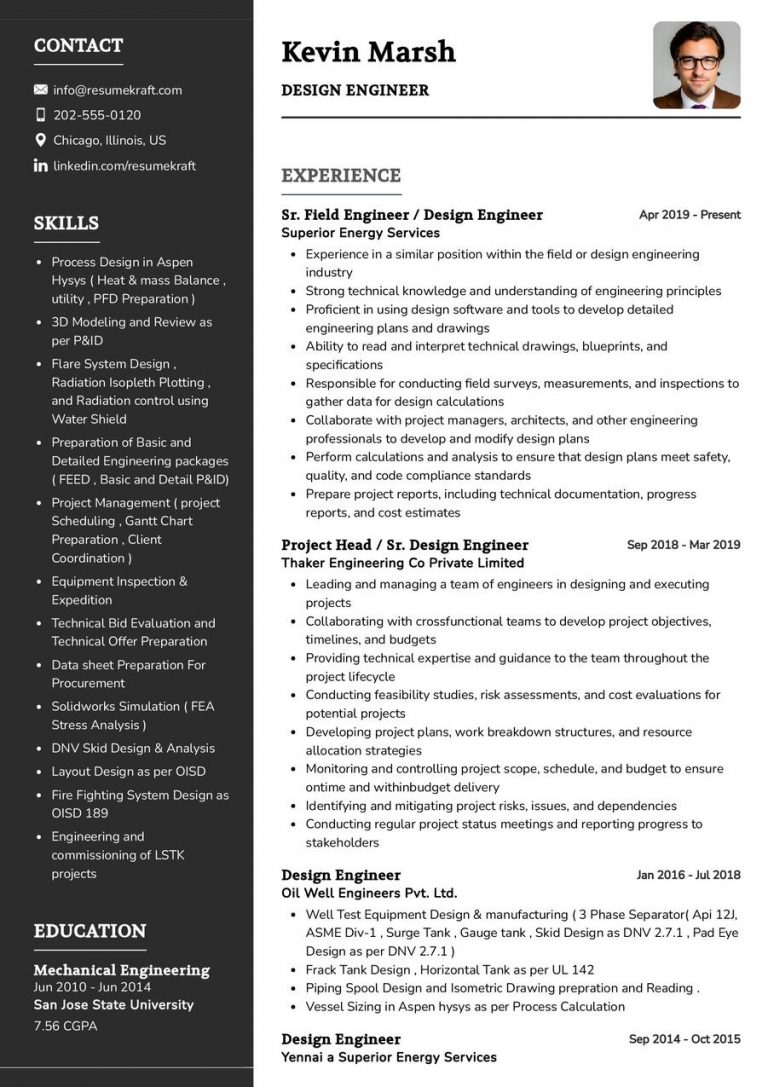 Engineering Resume Examples - Page 5 of 21 in 2025 - ResumeKraft