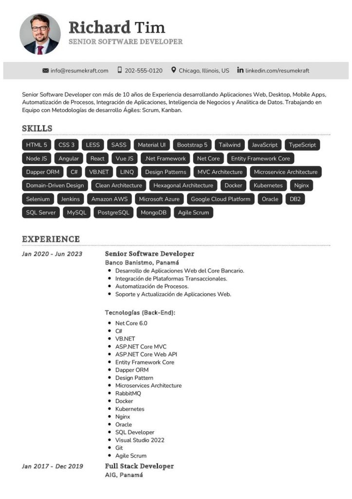 IT Resume Samples - Page 10 of 47 in 2025 - ResumeKraft