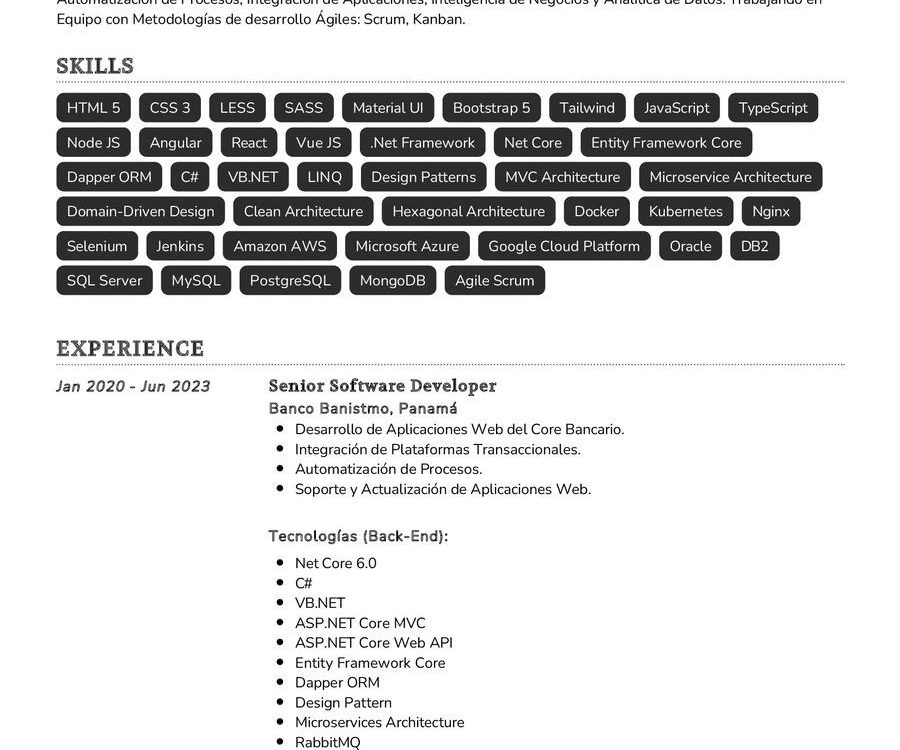 Senior Software Developer CV Example in 2025 - ResumeKraft Senior Software Developer CV Example in 2025 - ResumeKraft