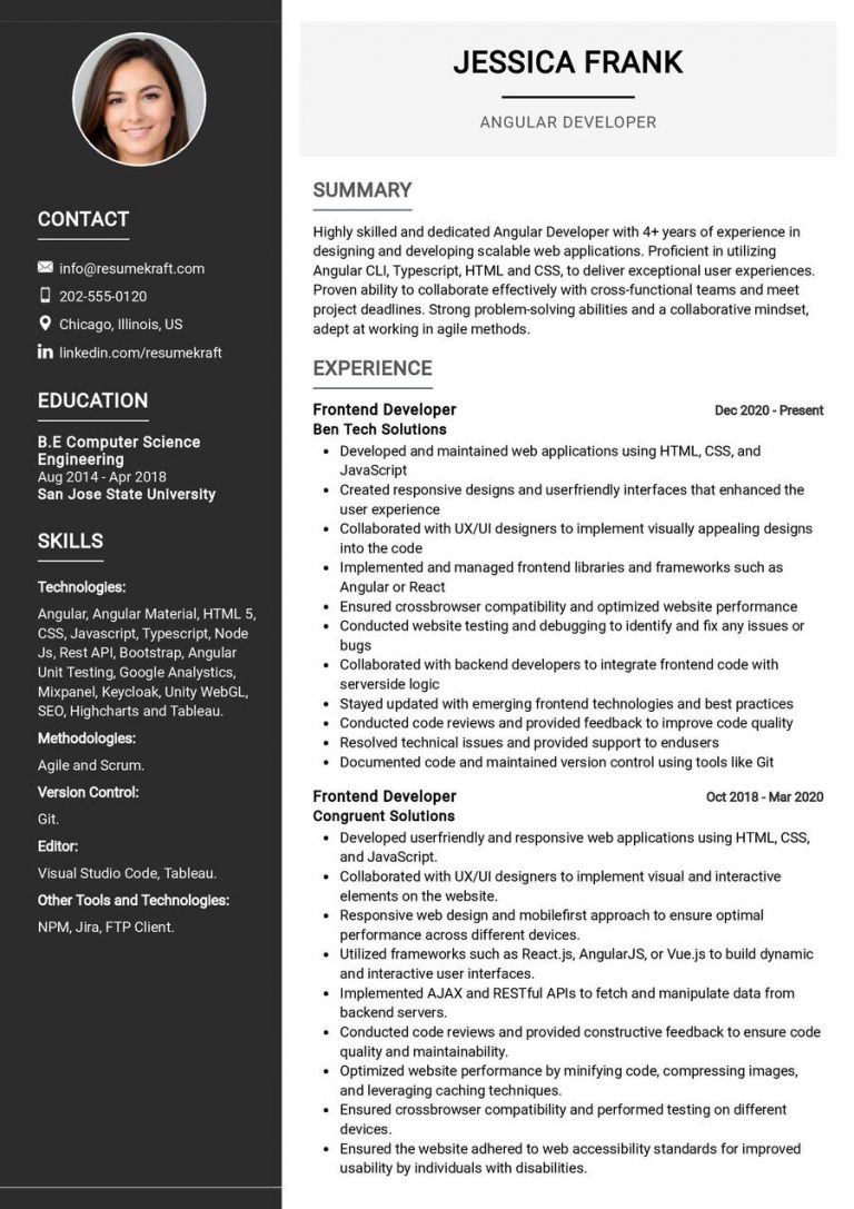 CV Samples in 2025 - ResumeKraft