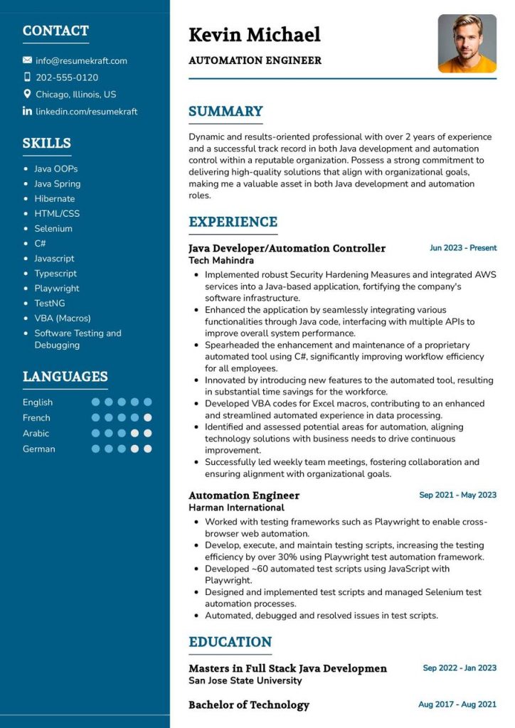 CV Samples - Page 9 of 67 in 2025 - ResumeKraft