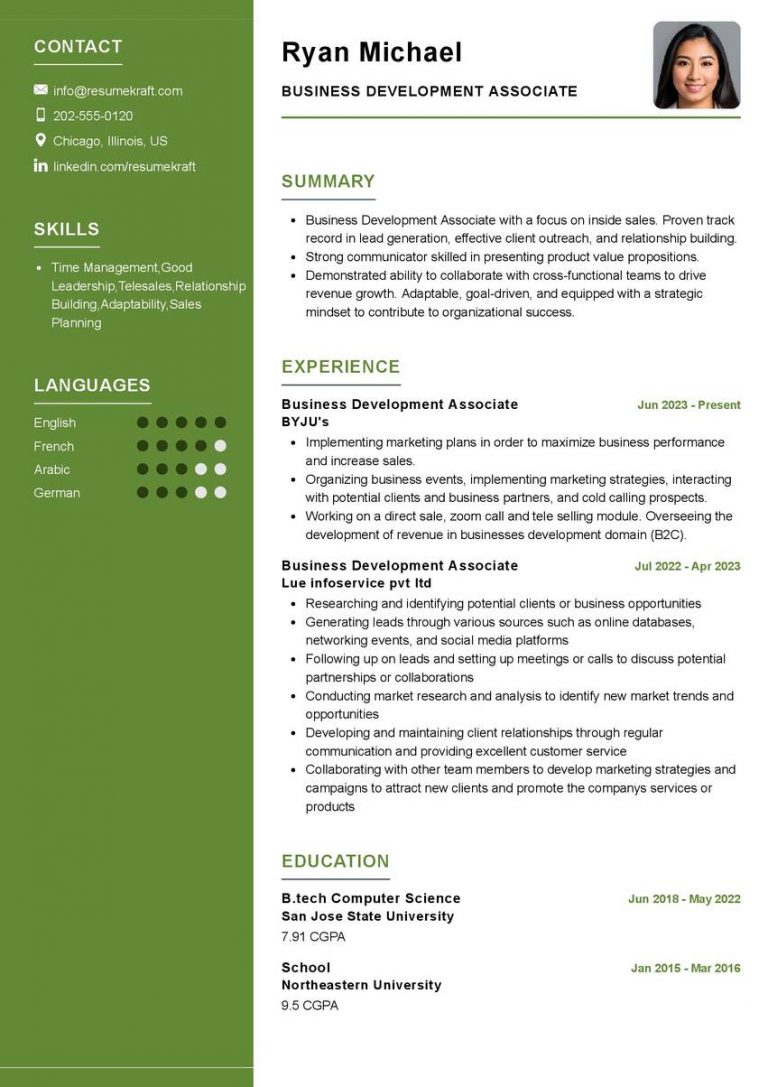 Business Resume Examples in 2025 - ResumeKraft