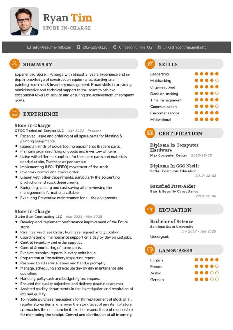 CV Samples - Page 5 of 67 in 2025 - ResumeKraft