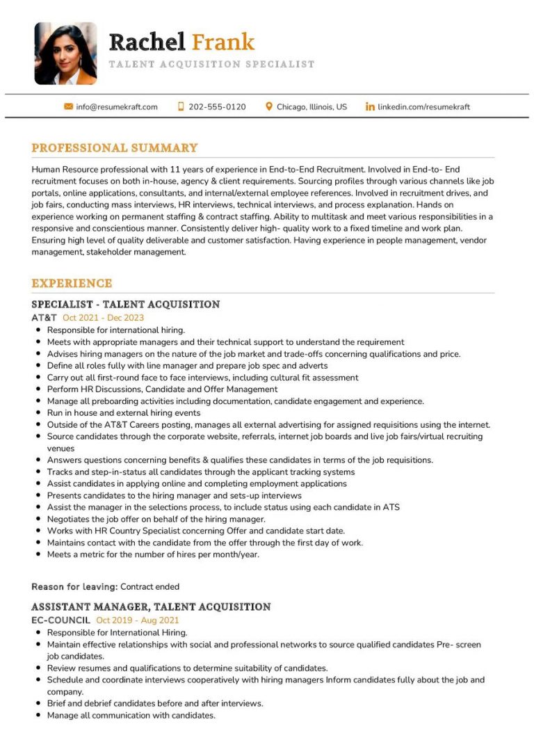 2200+ Professional Resume Samples in 2025 | ResumeKraft