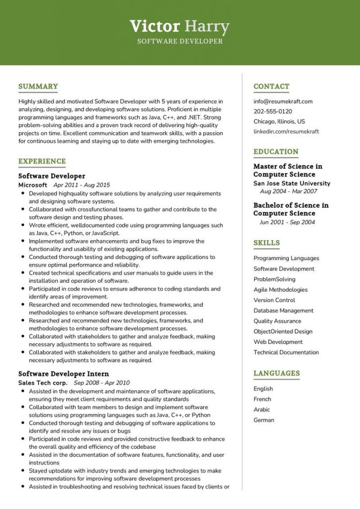 IT Resume Samples - Page 2 of 47 in 2025 - ResumeKraft