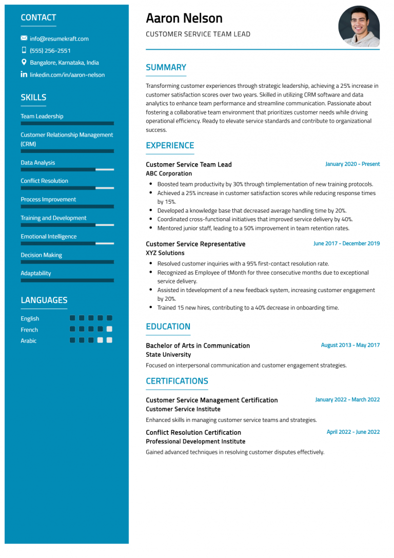 15 Customer Service Resume Examples in 2025 - ResumeKraft