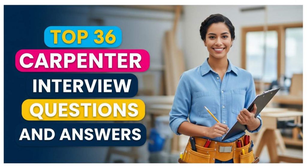 Top 36 Carpenter Interview Questions and Answers in 2025 - ResumeKraft