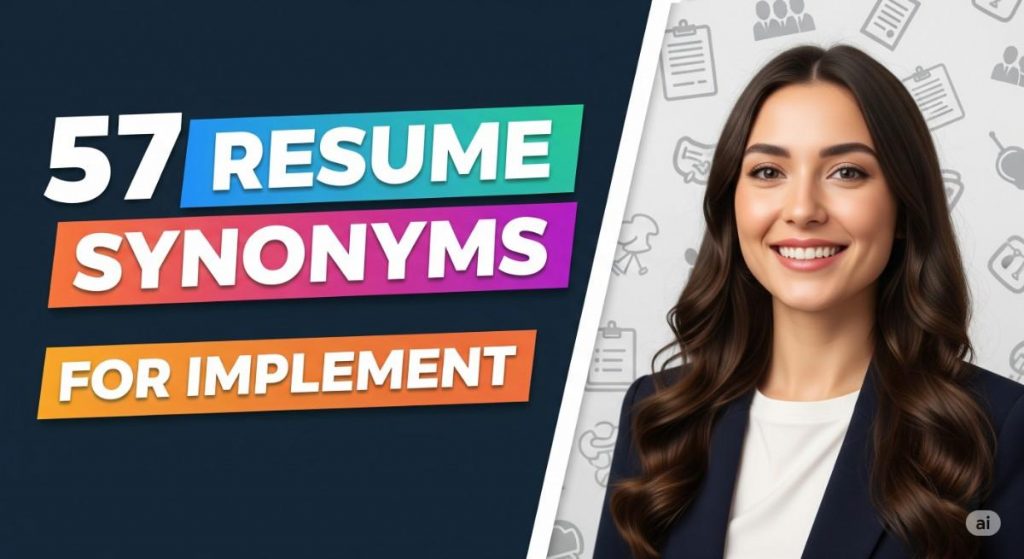 57 Resume Synonyms for Implement To Use On Your Resume - ResumeKraft