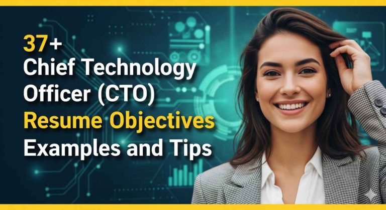 37+ Chief Technology Officer (CTO) Resume Objectives Examples and Tips ...