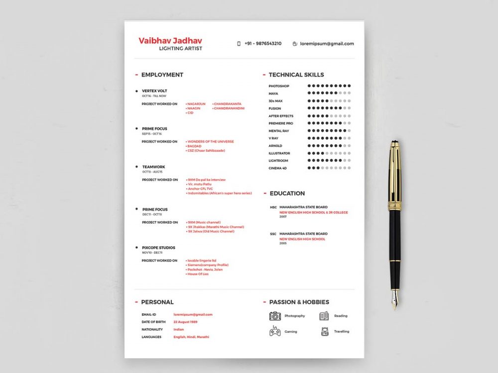 Minimal Resume Template Free Download In 2024 ResumeKraft