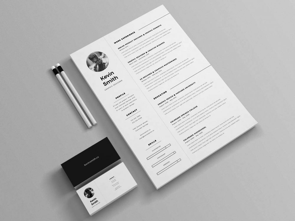 Free Minimalist Resume Template Word