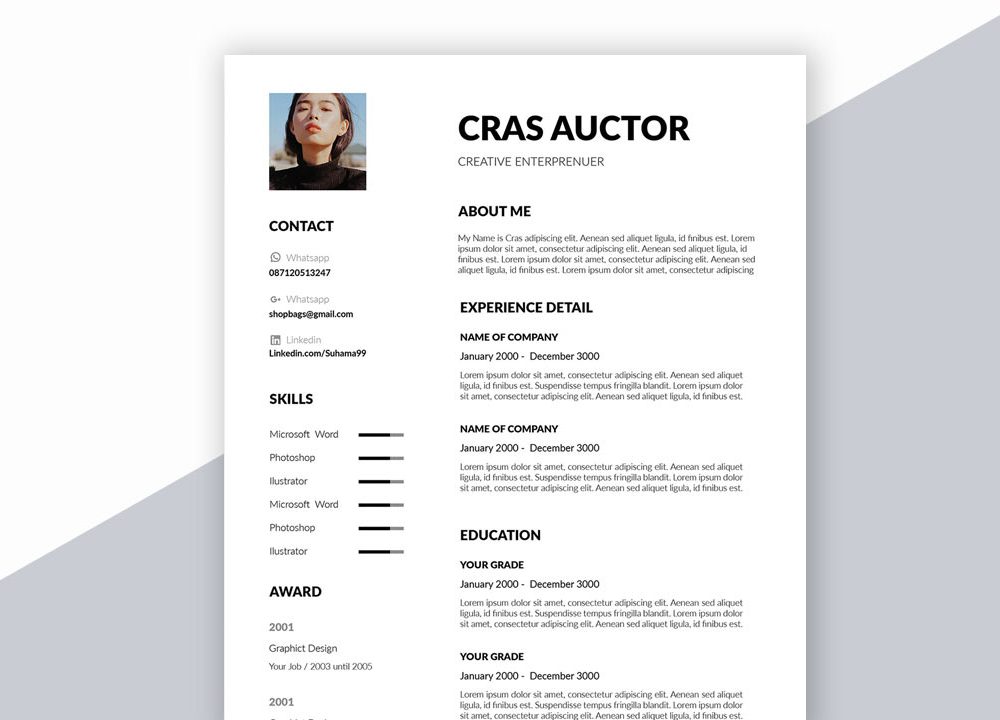 Creative Free Resume Template In Word Format Download In 2024 ResumeKraft