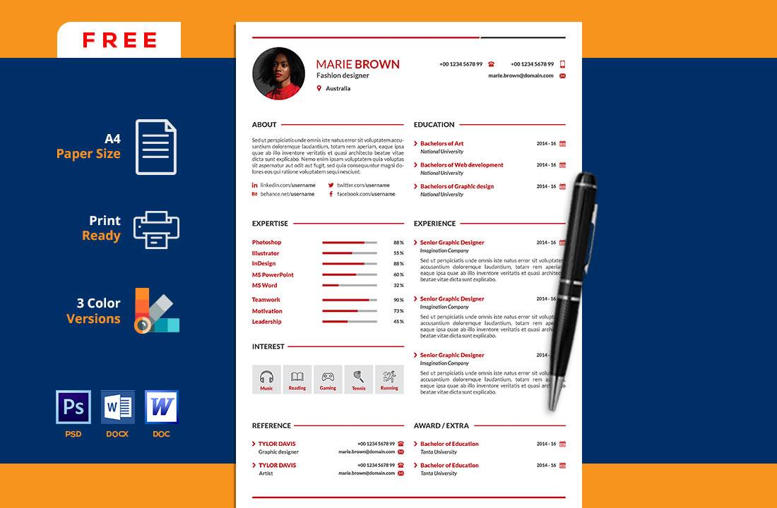 Portfolio Template Word Free Printable Templates
