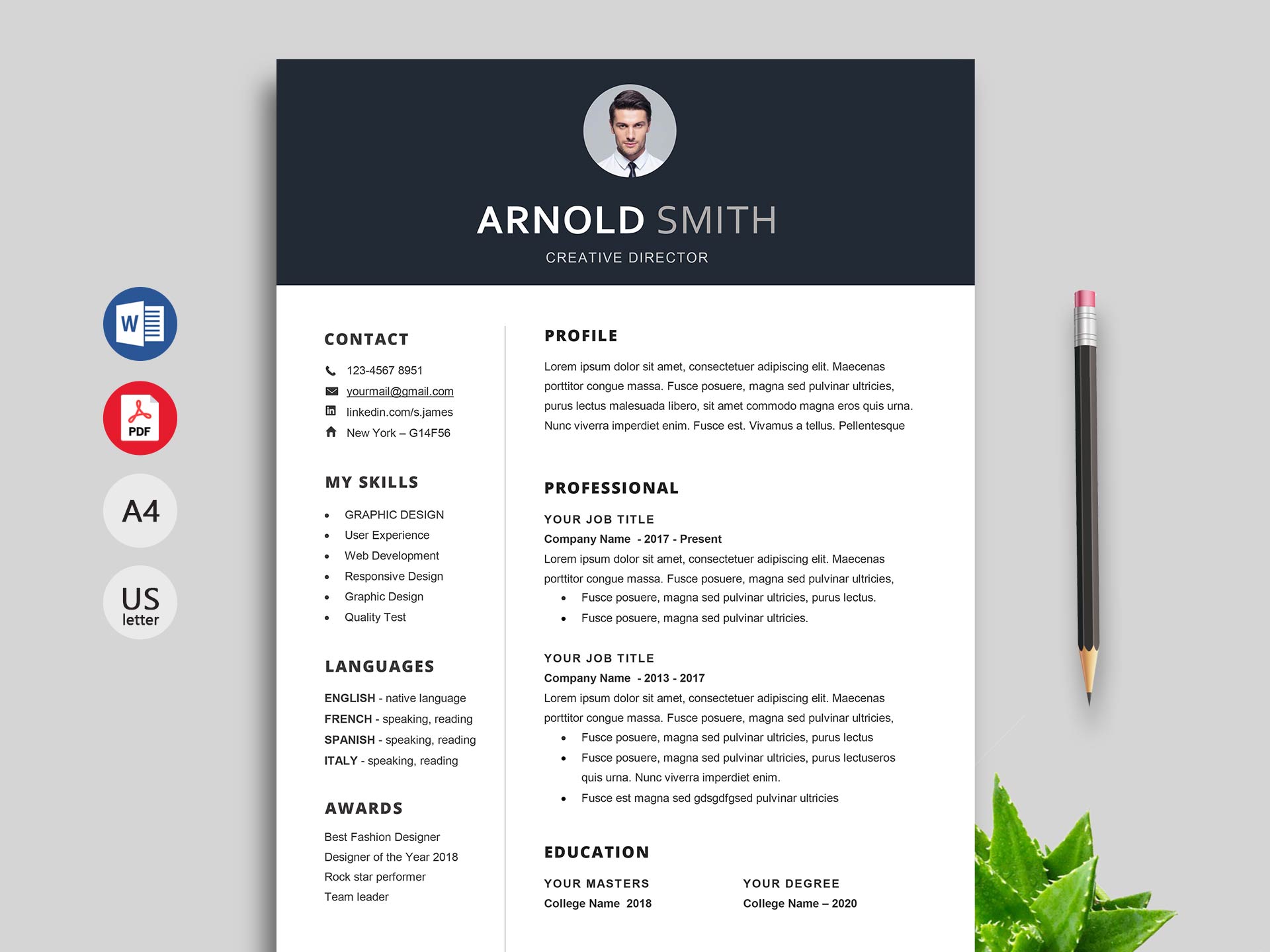 Super Clean Resume Template Word File In 2025 ResumeKraft