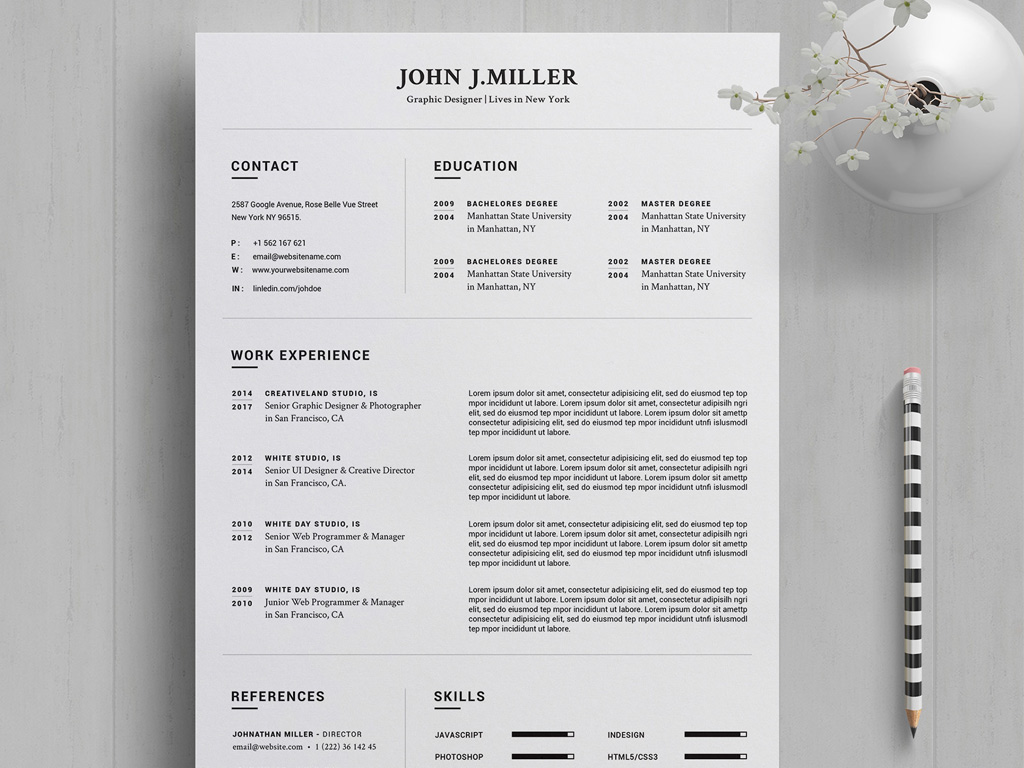 Serina 45 Format 2020 Cv Template Word Free Download 2020